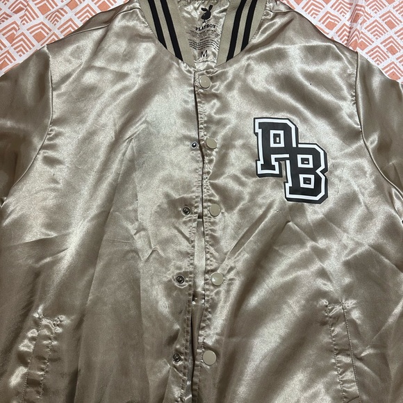 PLAYBOY | Jackets & Coats | Playboy Gold Lettermen Jacket | Poshmark